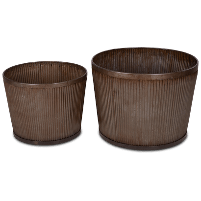 Bucket zinc 80x80x60 SET 2 | Floreros y macetas afuera | Mayorista Gert ...